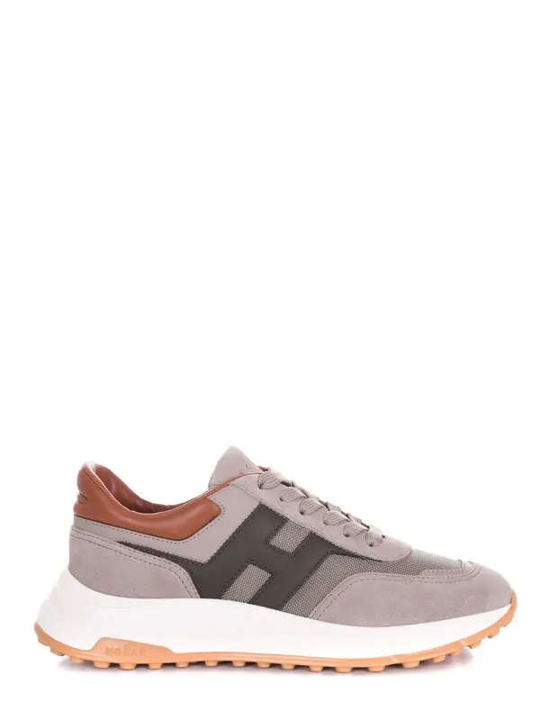 Hogan Leather And Nylon Sneakers
