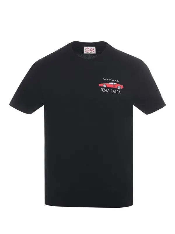 MC2 SAINT BARTH Cotton T-shirt With Front Print