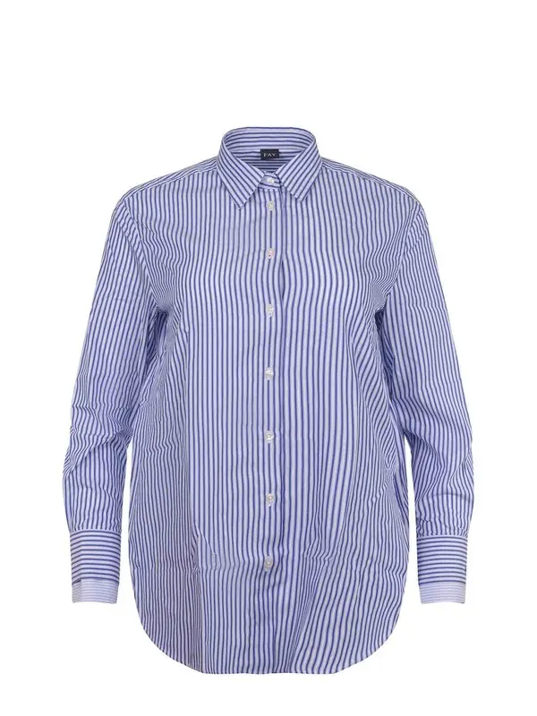 FAY Striped Cotton Shirt