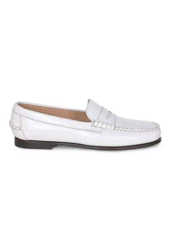 SEBAGO Leather Moccasins - White