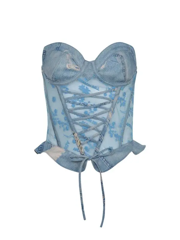 Andersson Bell Polyester Bustier - Light Blue