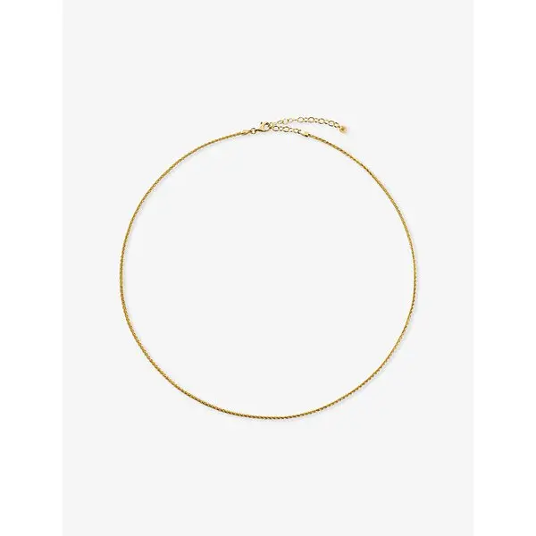 Monica Vinader Wheat Chain 18ct Yellow Vermeil Necklace