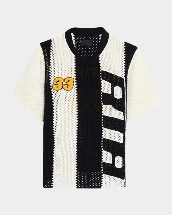 RtA Benjamin Mesh Knit Jersey Shirt
