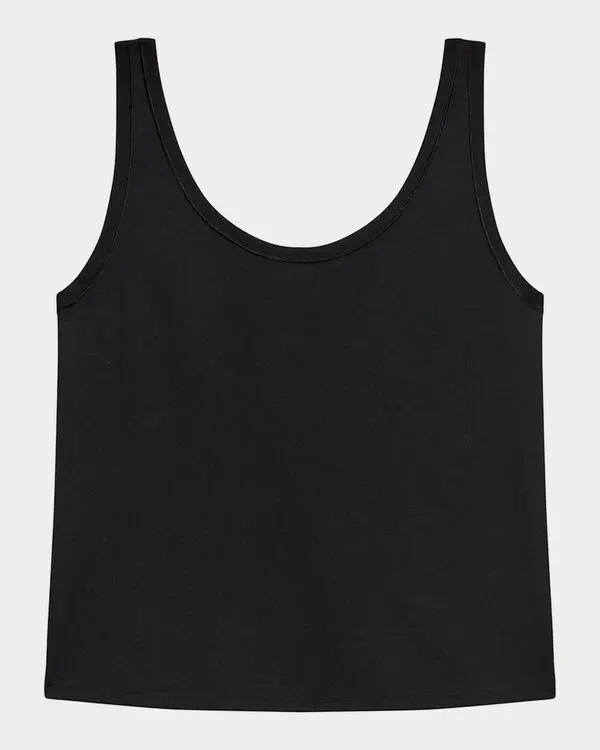 Theory Trim Tank Top - Black