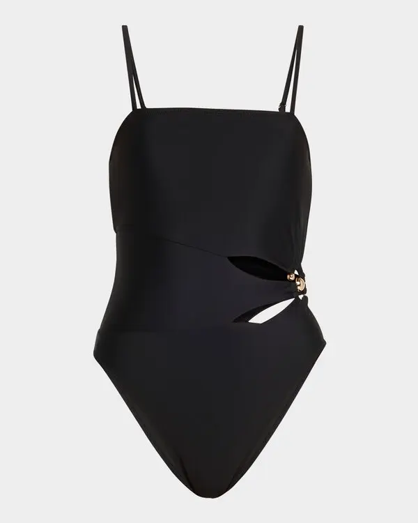Ramy Brook Ravi Cutout One-piece Swimsuit - Black