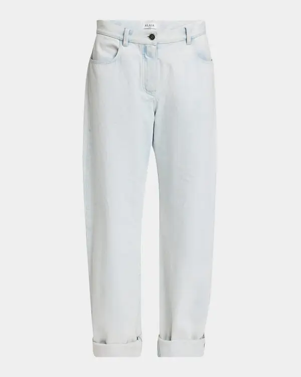 Alaïa Rounded Low-rise Jeans