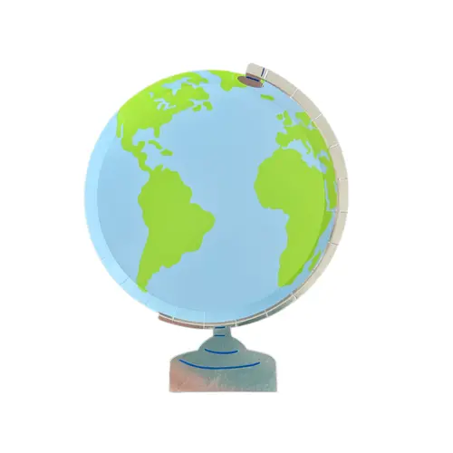 DAYDREAM SOCIETY Smarty Pants Globe Large Plates