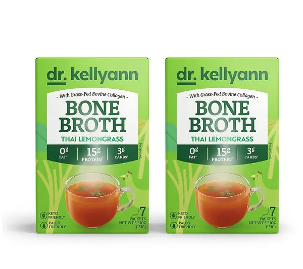 DR. KELLYANN High Protein Bone Broth W/collagen 14 Servings