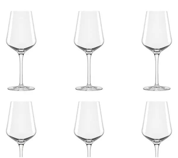 10 STRAWBERRY STREET Set Of 6 Breckenridge Whit E Wine