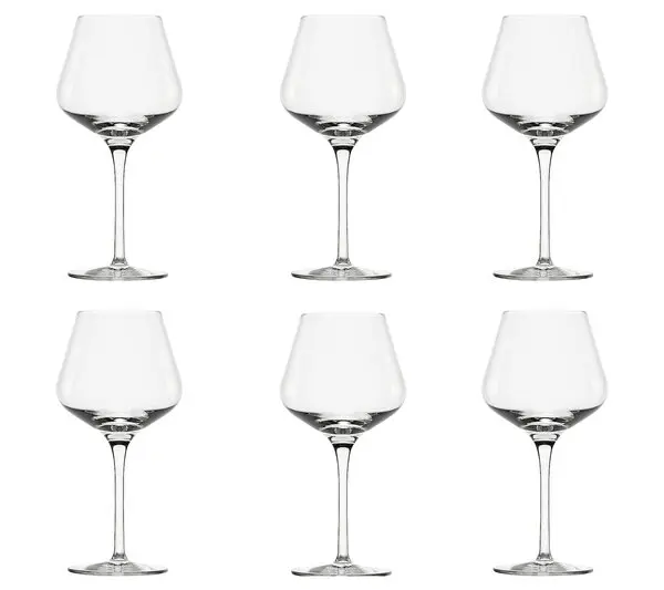10 STRAWBERRY STREET Set Of 6 Breckenridge Burg Undy