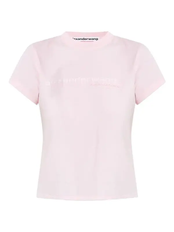 Alexander Wang Cotton Shrunken Logo T-shirt - Multicolor