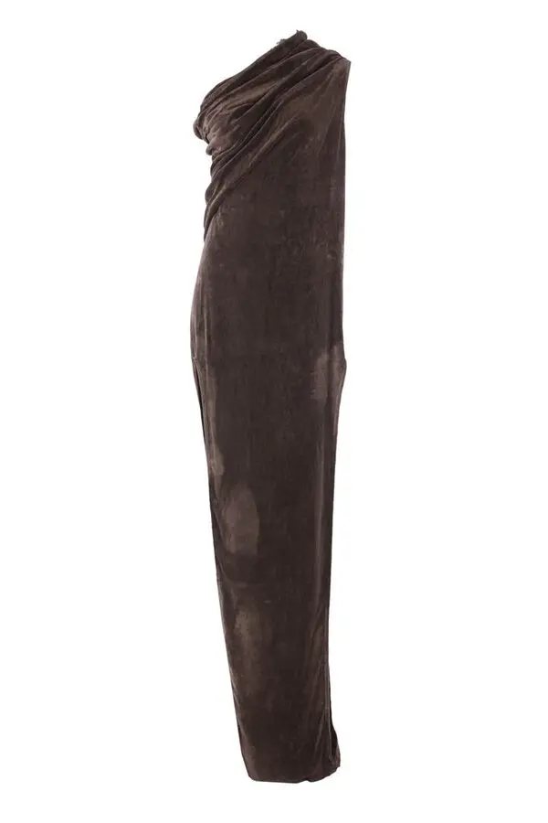 Rick Owens One-shoulder Chenille Dress