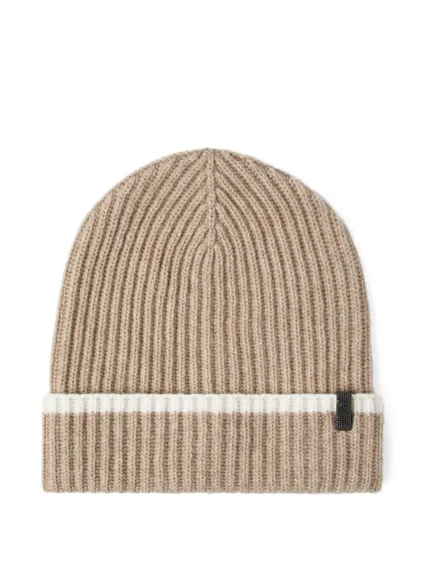 Brunello Cucinelli Cashmere Beanie - Brown