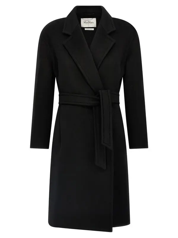 Max Mara Melinda Mid-length Cashmere Coat - Black