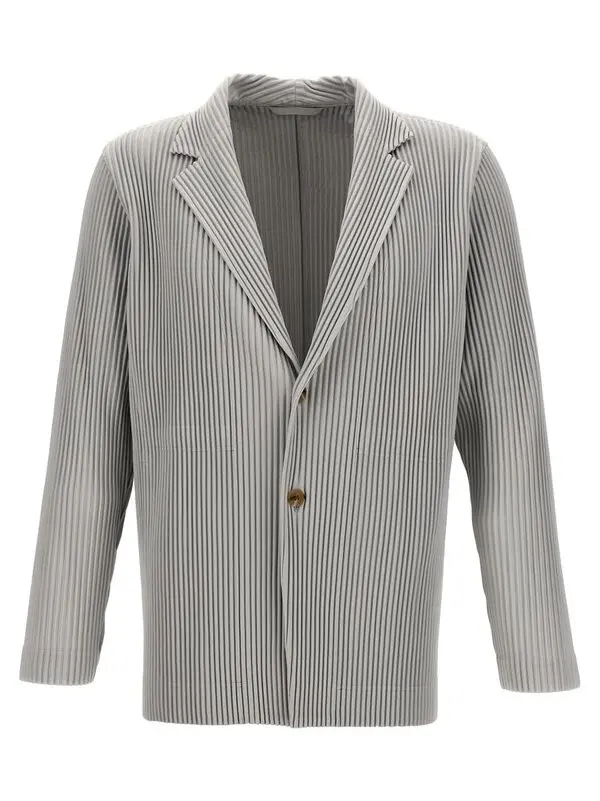 Issey Miyake Single-breasted Pleated Blazer