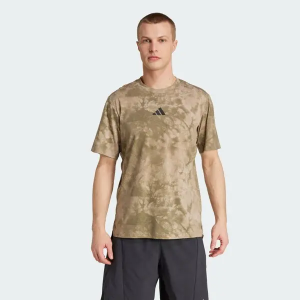 Adidas Power Graphic Tee Beige - Beige / Chalky Brown / Olive Strata