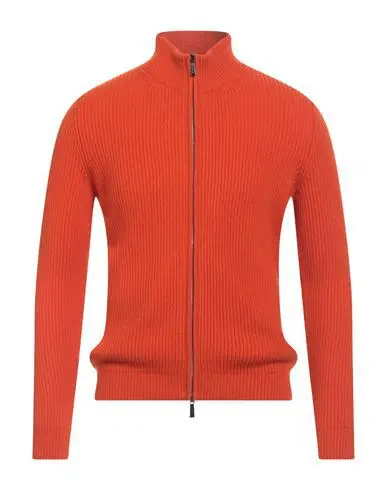 MOORER Cardigan In Cashmere - Orange