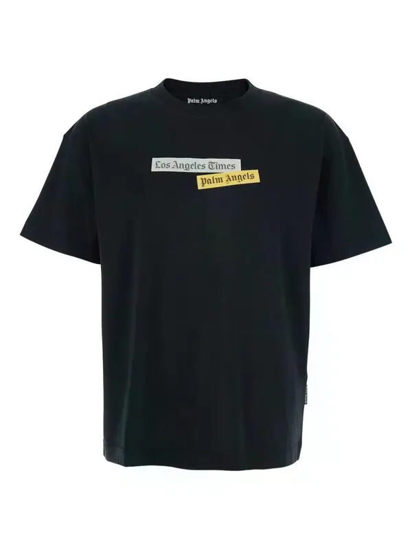 Palm Angels Crew-neck Logo-print T-shirt