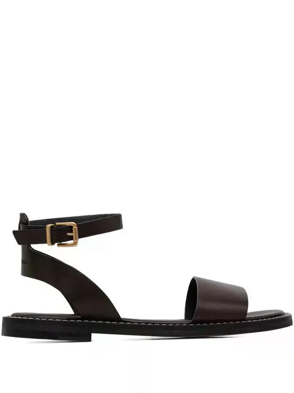 Marc O'polo Ankle-strap Leather Sandals - Brown