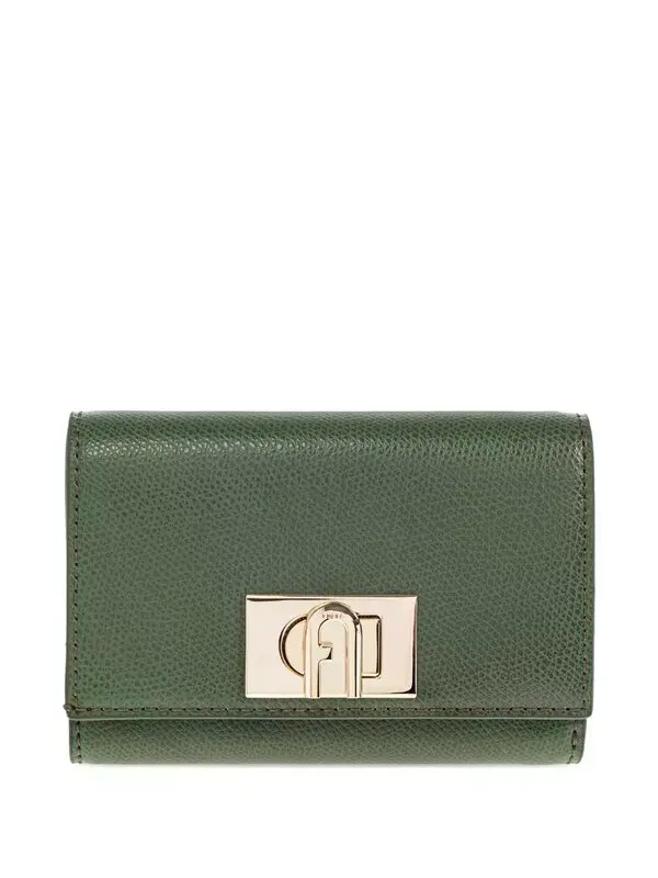 Furla Textured Clasp Wallet - Green