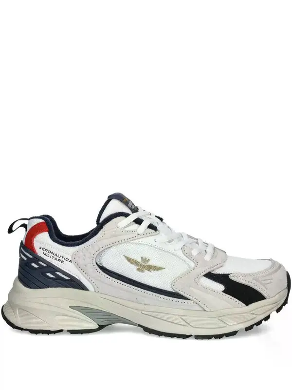AERONAUTICA MILITARE Panelled Sneakers - White