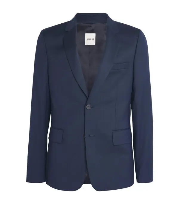 Sandro Wool Single-breasted Blazer