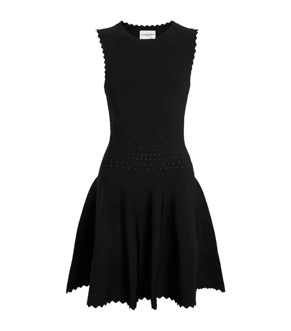Claudie Pierlot Knitted Skater Mini Dress In Black - 42% Off | Editorialist