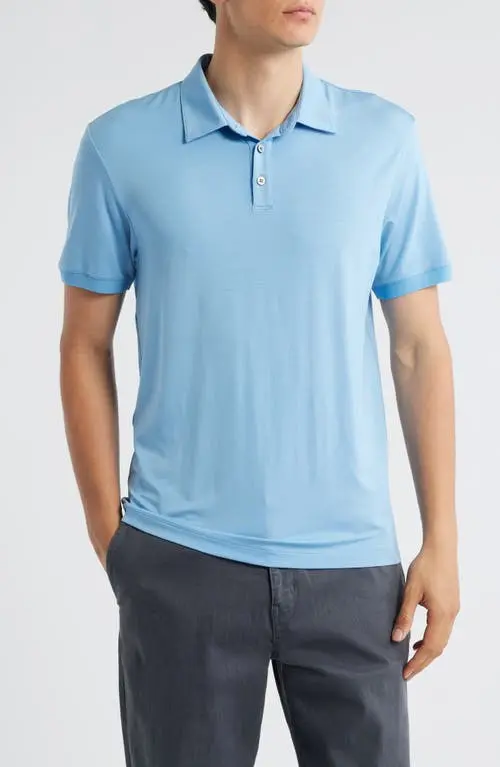 Theory Noran Jersey Polo - Carbon Bax