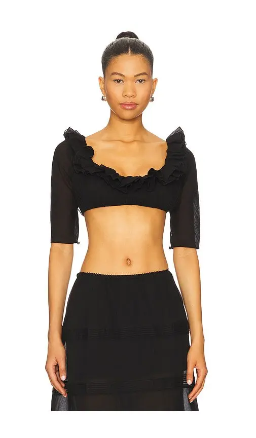 MIRROR PALAIS Blouse - Black