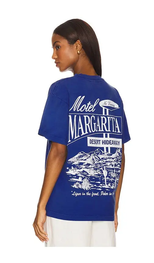 MOTEL MARGARITA Hideaway Tee - Cobalt Blue