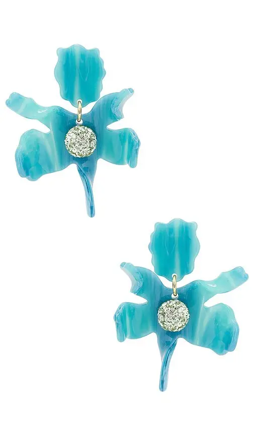 Lele Sadoughi Small Crystal Lily Earring