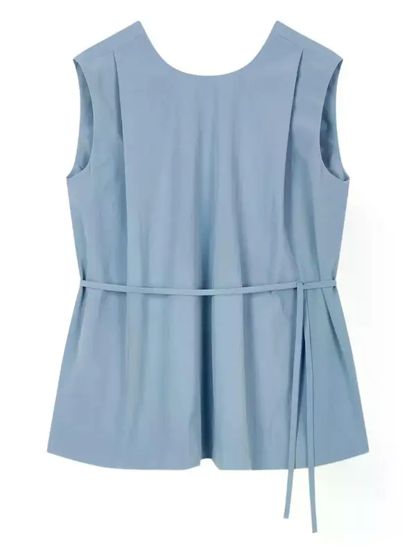 STUDIO TOMBOY Twisted Pleated Blouse - Blue