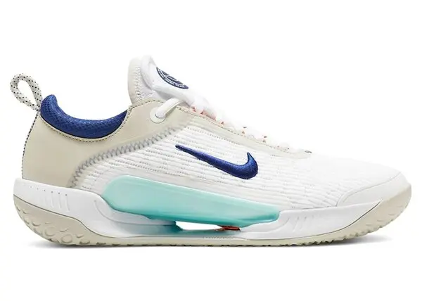 Nike Zoom Court Nxt Hc - White/light Bone/dynamic Turquoise