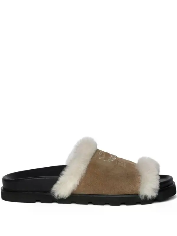 Zadig&Voltaire Embroidered Flat Sandals