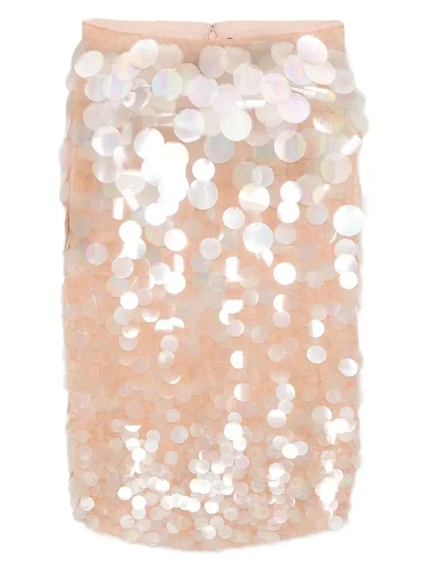 Retrofete Riley Sequin Skirt - Neutrals