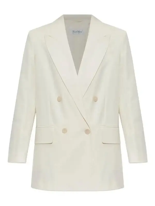 Max Mara Double-breasted Blazer - 005 Cream