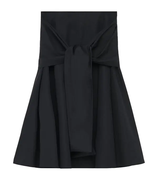 Loewe Cotton-blend Draped Midi Skirt - Black
