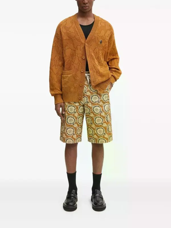 A BATHING APE® Buttoned Cotton Cardigan