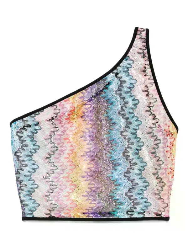 Missoni Zigzag-knit Top - Blue