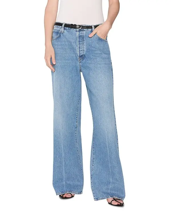 FRAME The Loose High Rise Wide Leg Jeans