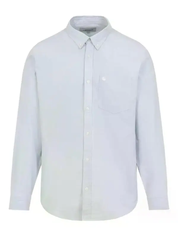 Carhartt Work In Progress L/s C-logo Oxford Pocket Shirt - Blue