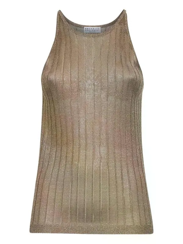 Brunello Cucinelli Ribbed Crew-neck Top
