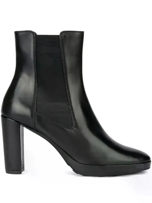 Geox Elastic-panel Block-heel Booties