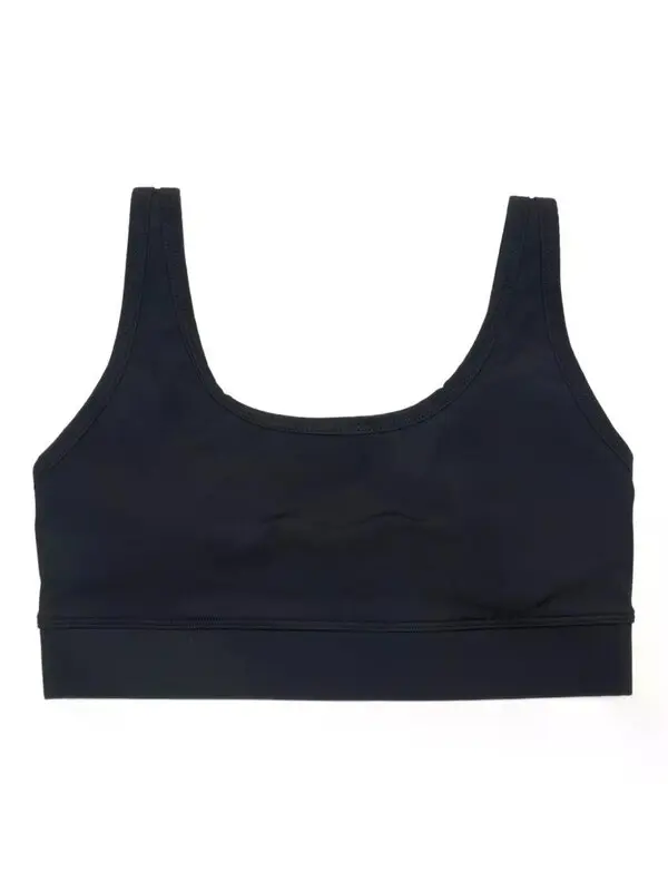 UNNA Logo-print Bra - Black