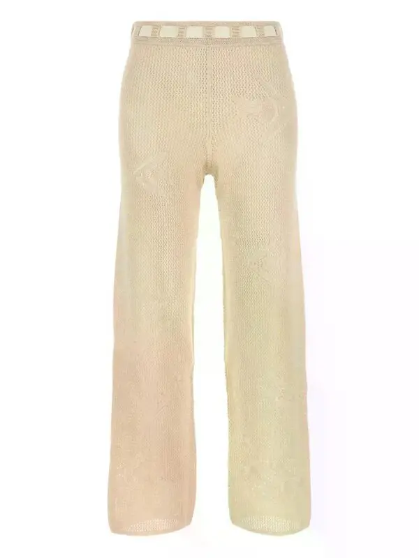 BODE Crochet-detail Trousers - Neutrals