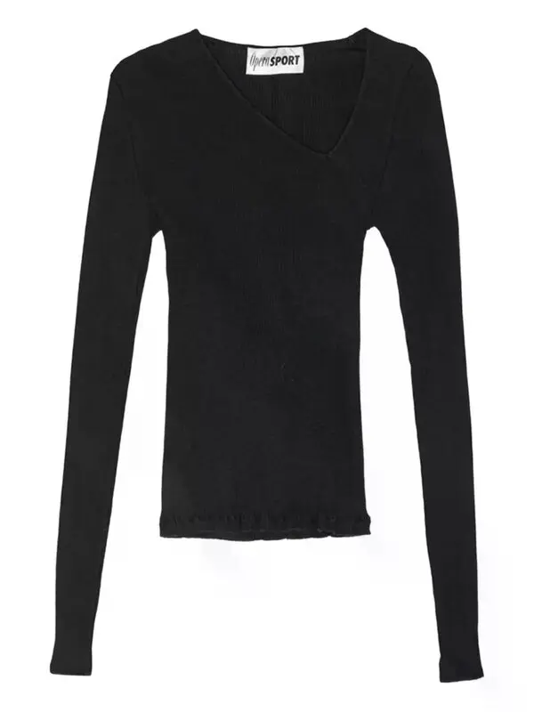 OPÉRASPORT Eve Asymmetric Ribbed Top