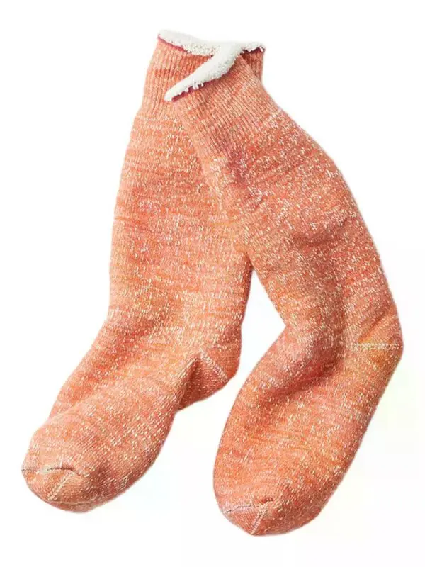 ROTOTO Double-face Crew Socks - Orange