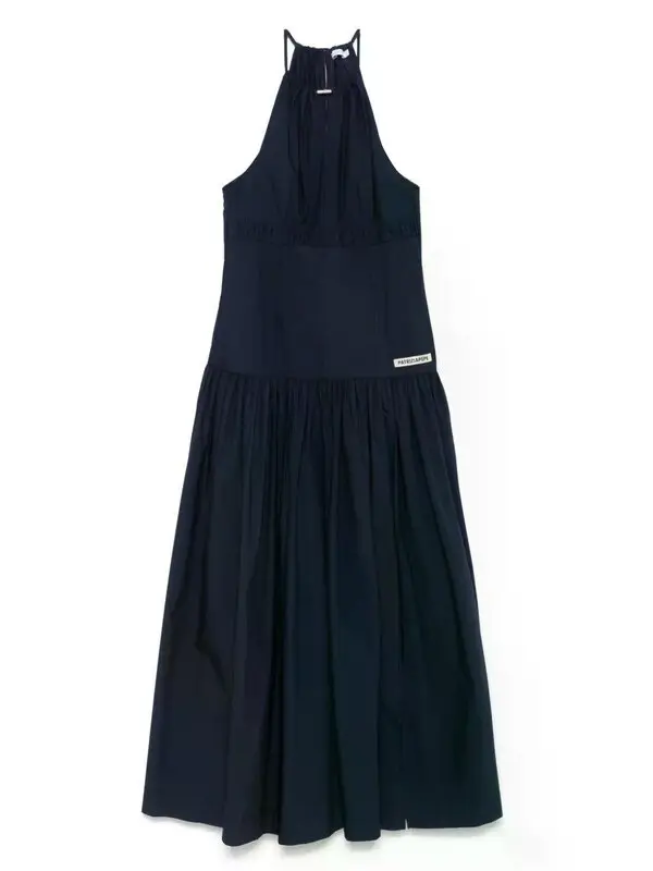 Patrizia Pepe Poplin Maxi Dress - Blue