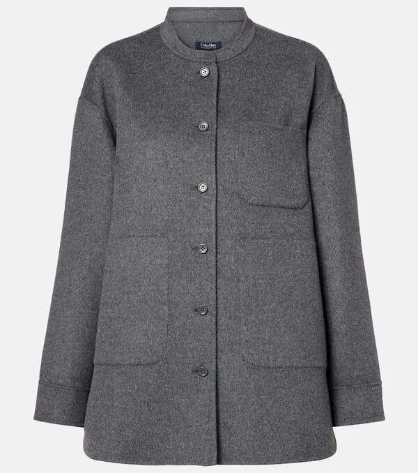 Max Mara Costanza Virgin Wool Jacket - Grey