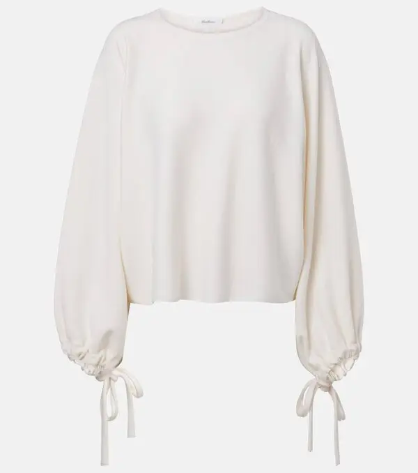 Max Mara Frais Virgin Wool Sweater - White